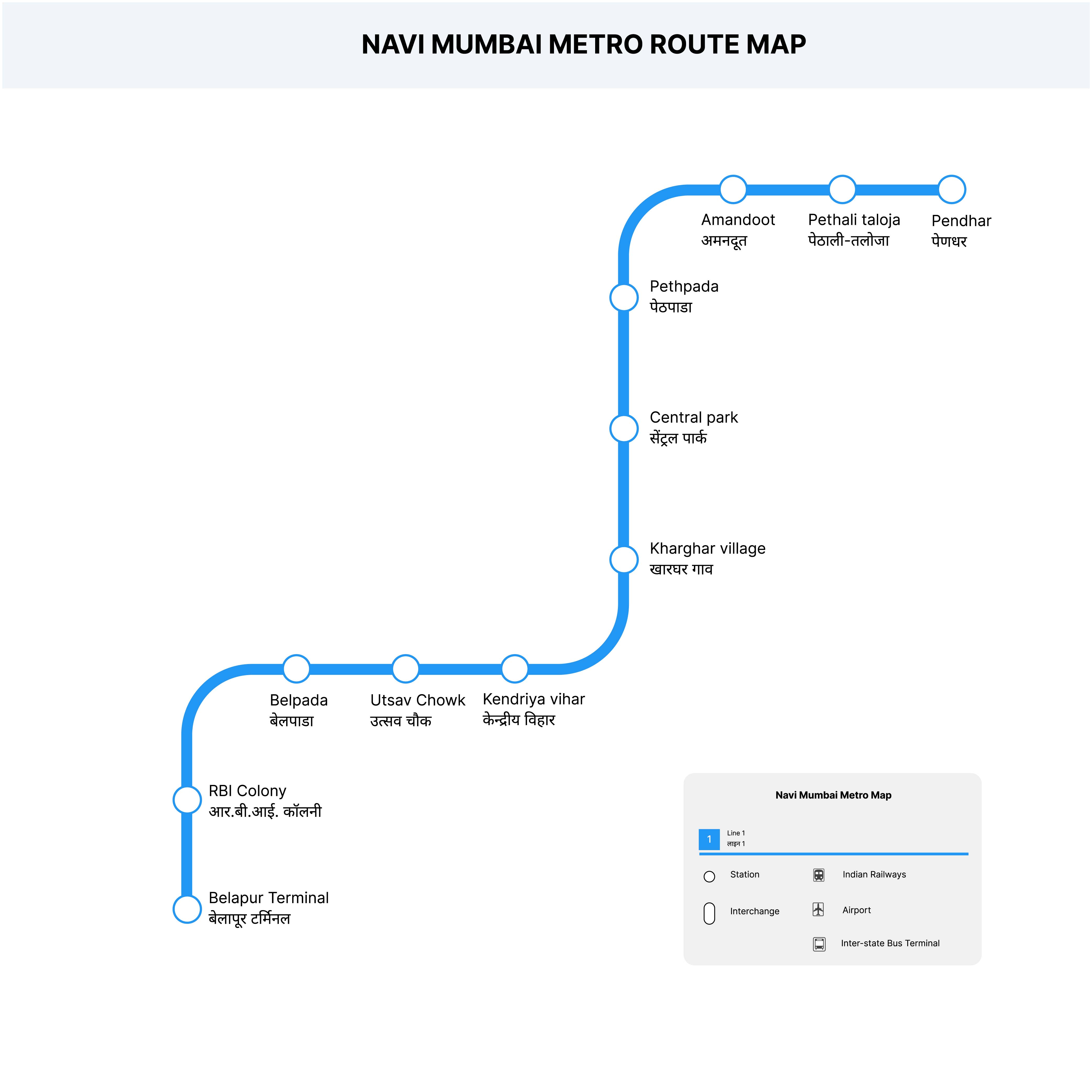 Navi Mumbai Metro Map 2026 Stations Metro Lines Maps YoMetro