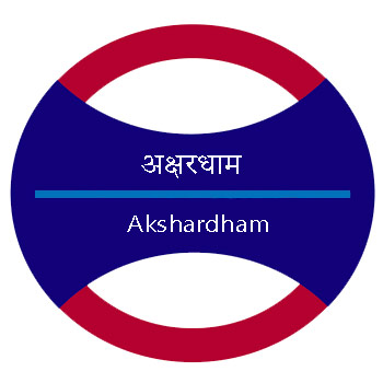 Akshardham Metro Station Route Map - Delhi Metro - YoMetro
