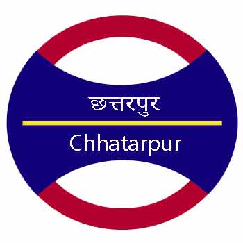 Chhatarpur Metro Station Route Map - Delhi Metro - YoMetro