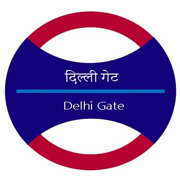 Delhi Gate Metro Station Route Map - Delhi Metro - YoMetro