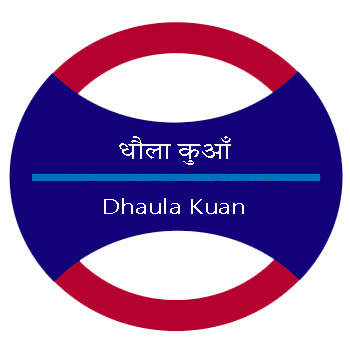 Dhaula Kuan Metro Station Route Map - Delhi Metro - YoMetro