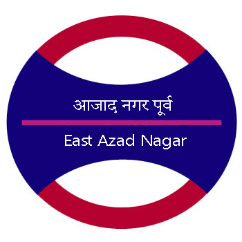 East Azad Nagar Metro Station Route Map - Delhi Metro - YoMetro