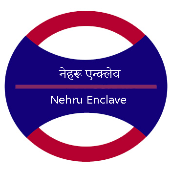 Nehru Enclave Metro Station Route Map - Delhi Metro - YoMetro