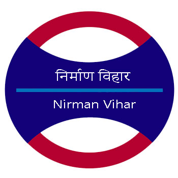 Nirman Vihar Metro Station Route Map - Delhi Metro - YoMetro