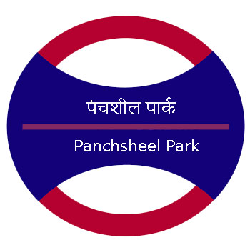 Panchsheel Park Metro Station Route Map - Delhi Metro - YoMetro