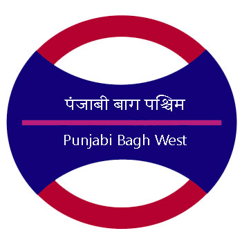 Punjabi Bagh West Metro Station Route Map - Delhi Metro - YoMetro