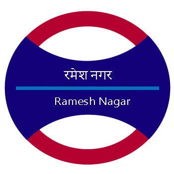 Ramesh Nagar Metro Station Route Map - Delhi Metro - YoMetro
